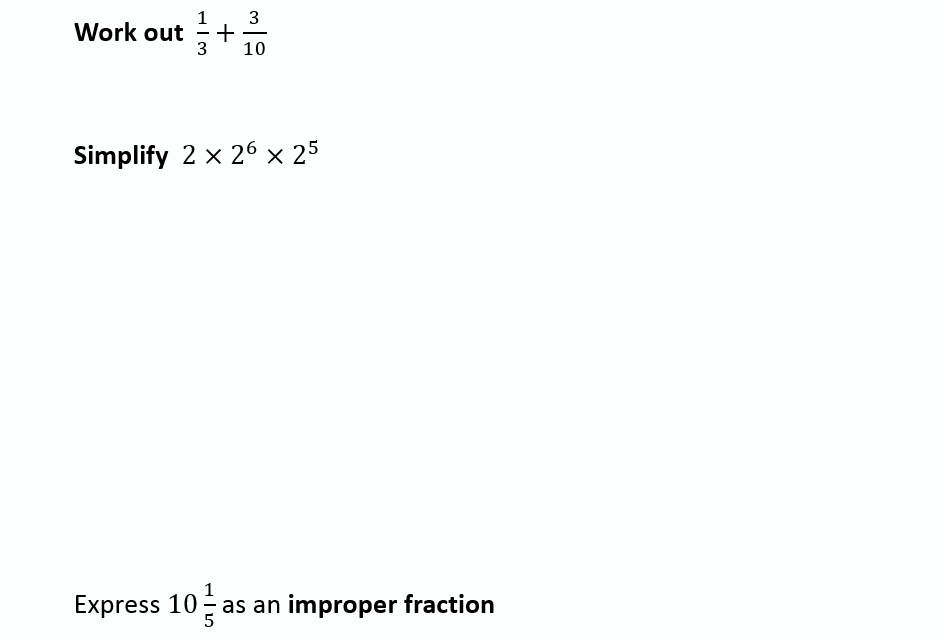 Year 7 | Skills Checks | Mathsbox