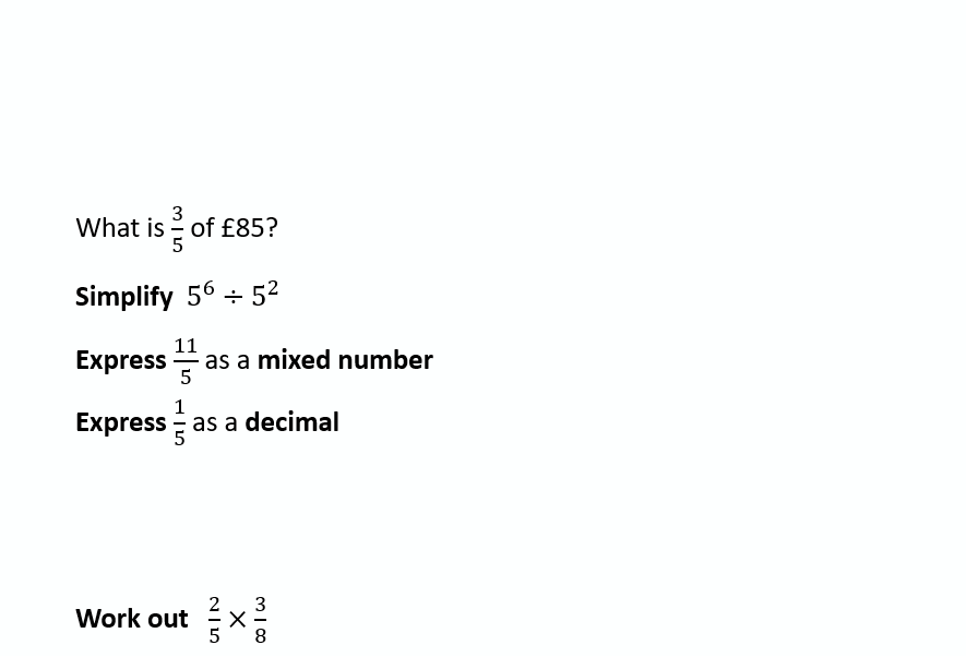 Year 7 | Skills Checks | Mathsbox