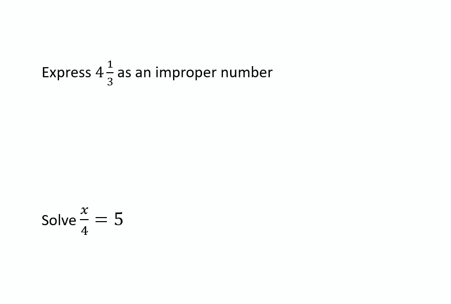 GCSE FB | Skills Checks | Mathsbox